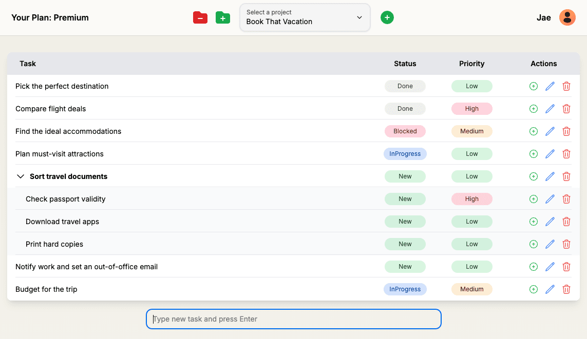 My Task Project Task Management Tool Task Organizer
